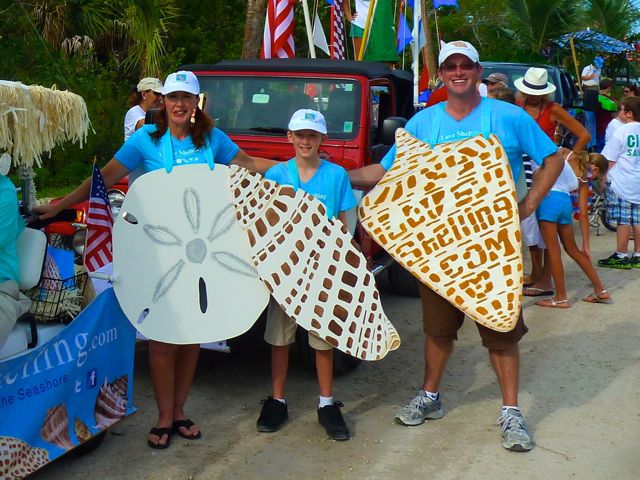 Making Seashell Costumes For The Sanibel Parade 2012 | I Love Shelling