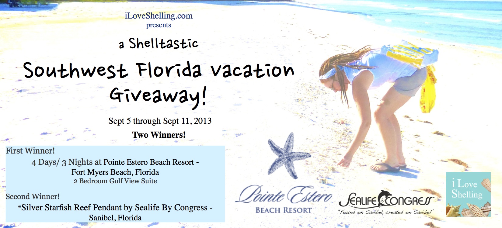 Shelltastic Southwest Florida Vacation GiveAway! | I Love Shelling