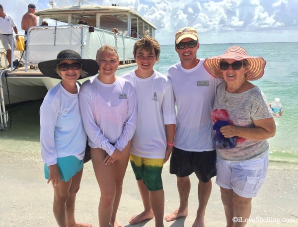 Sandy, Macy, Mason, Brian and Bonnie from Texas beach combing Florida ...