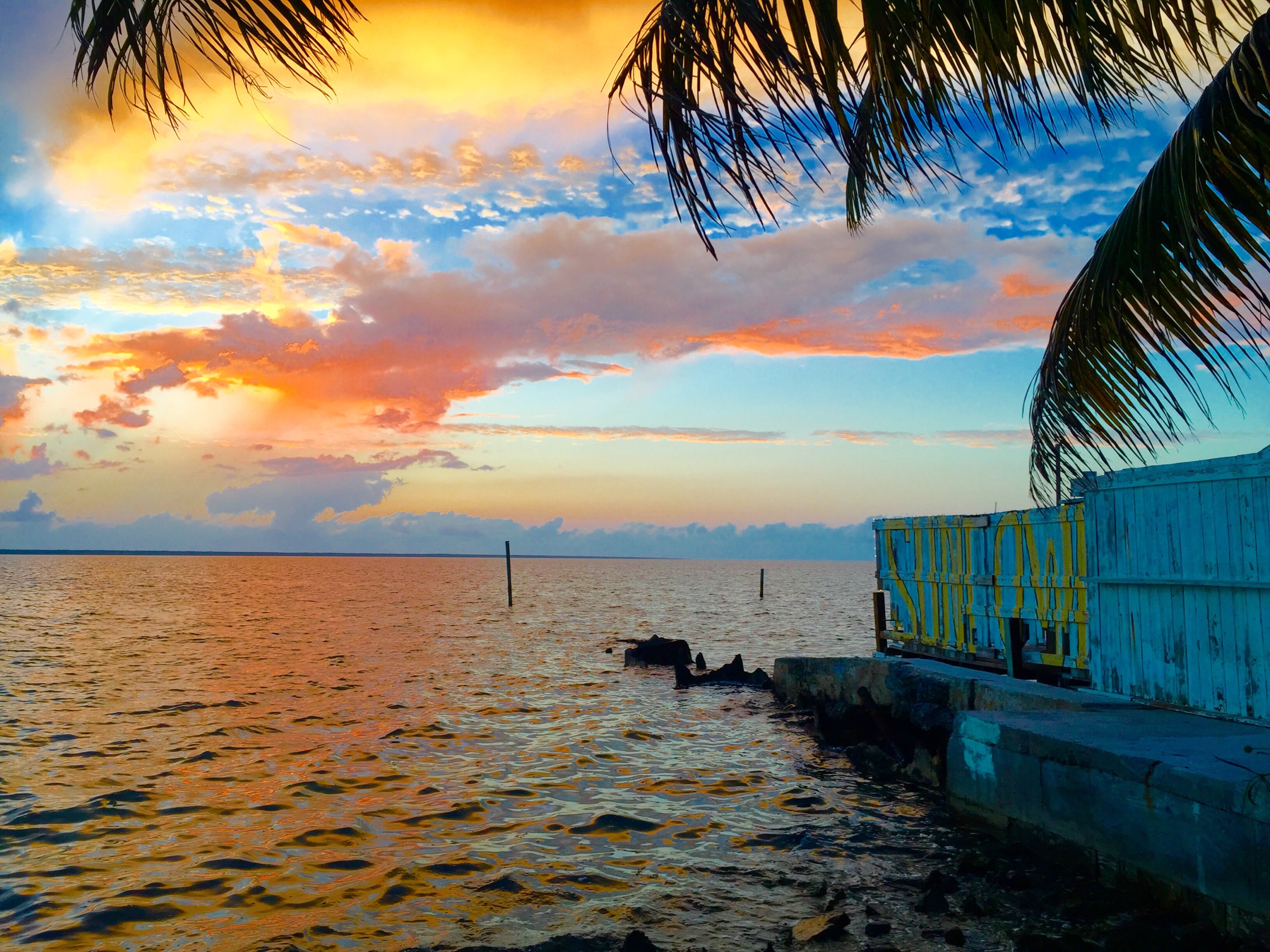 sunset in Abaco Bahamas | I Love Shelling